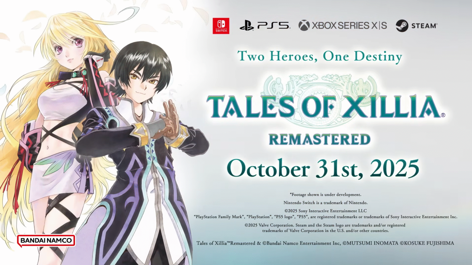 Tales of Xillia Remastered chega em 31 de outubro de 2025 - vgBR